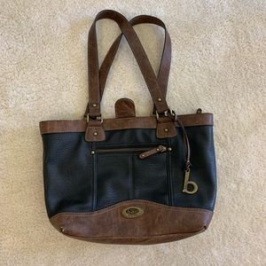 b.o.c. | Bags | Boc Black And Brown Leather Shoulder Bag | Poshmark